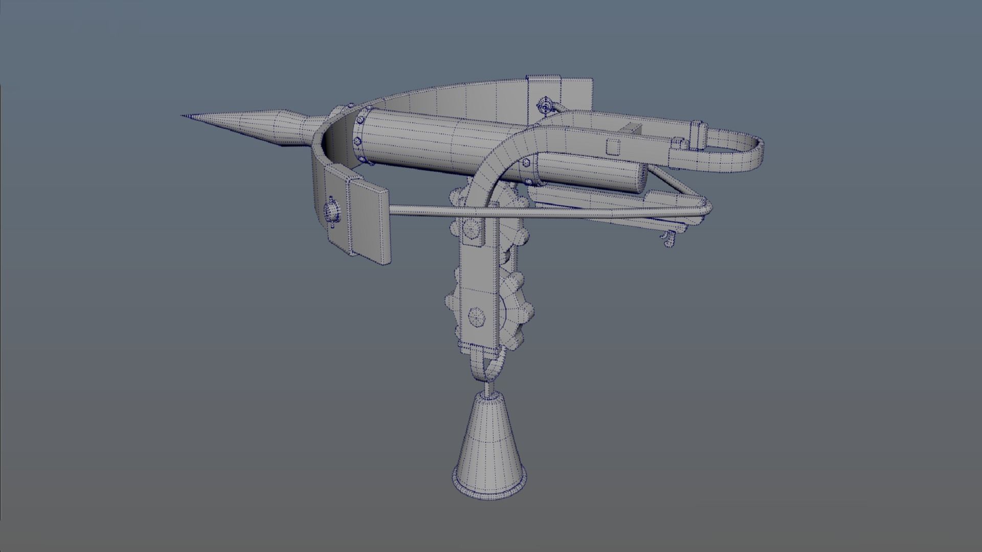 3D model Medieval harpoon weapon PBR low-poly game ready VR / AR / low ...