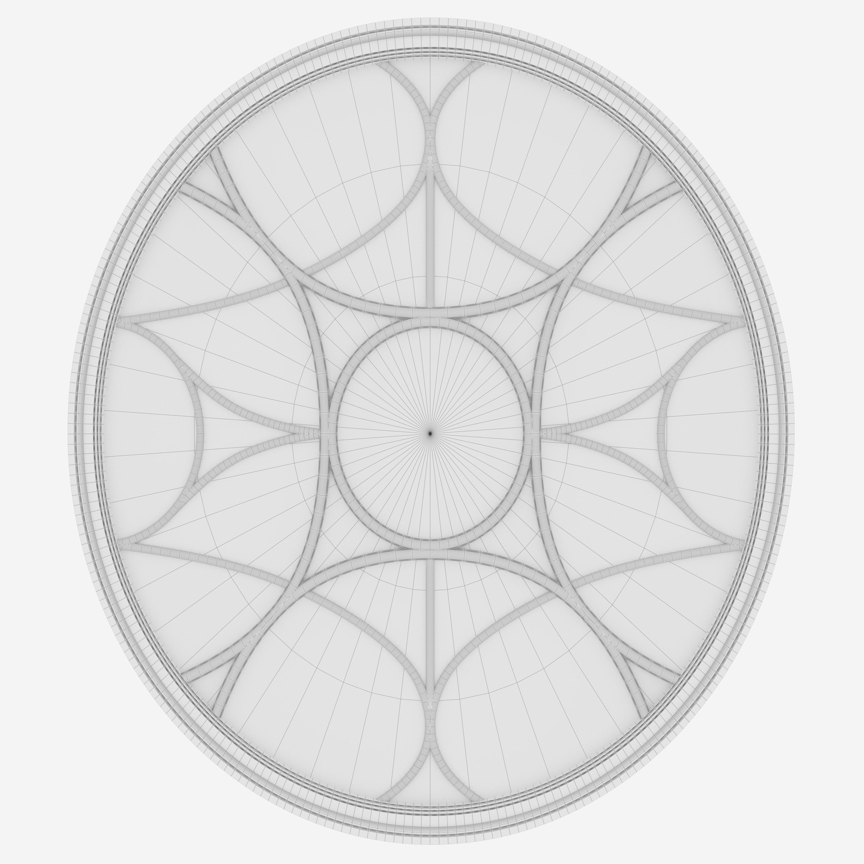 Castle window round 3D model | CGTrader