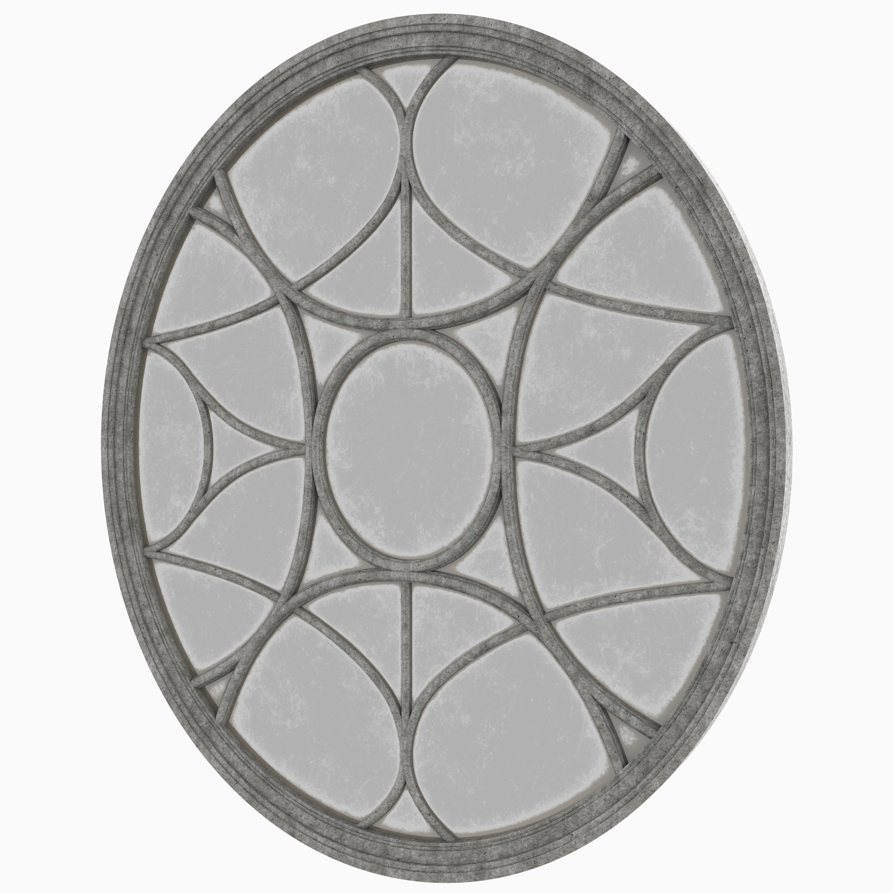 Castle window round 3D model | CGTrader