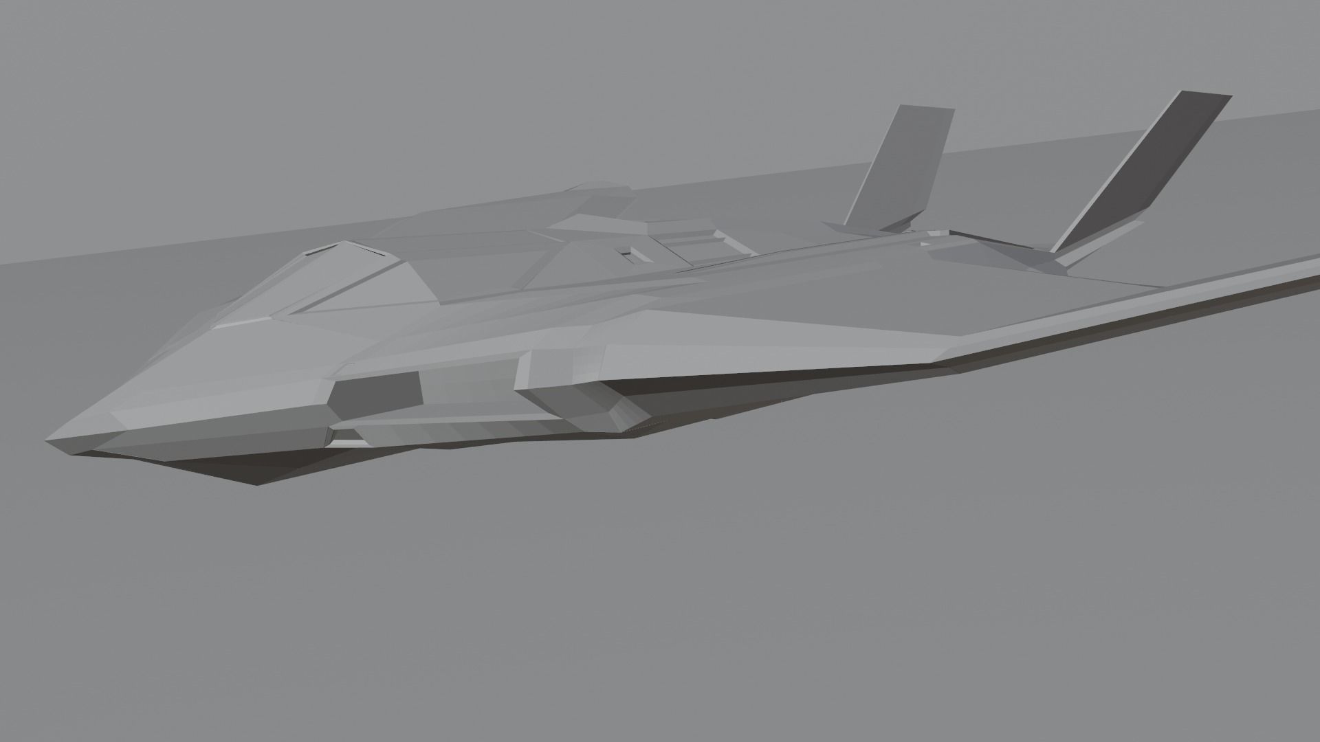3D model STEALTH SPACECRAFT BOMBER LOW POLY VR / AR / low-poly | CGTrader