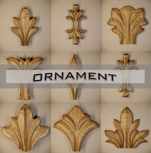 Ornament 3D Model-vol4 3D model | CGTrader