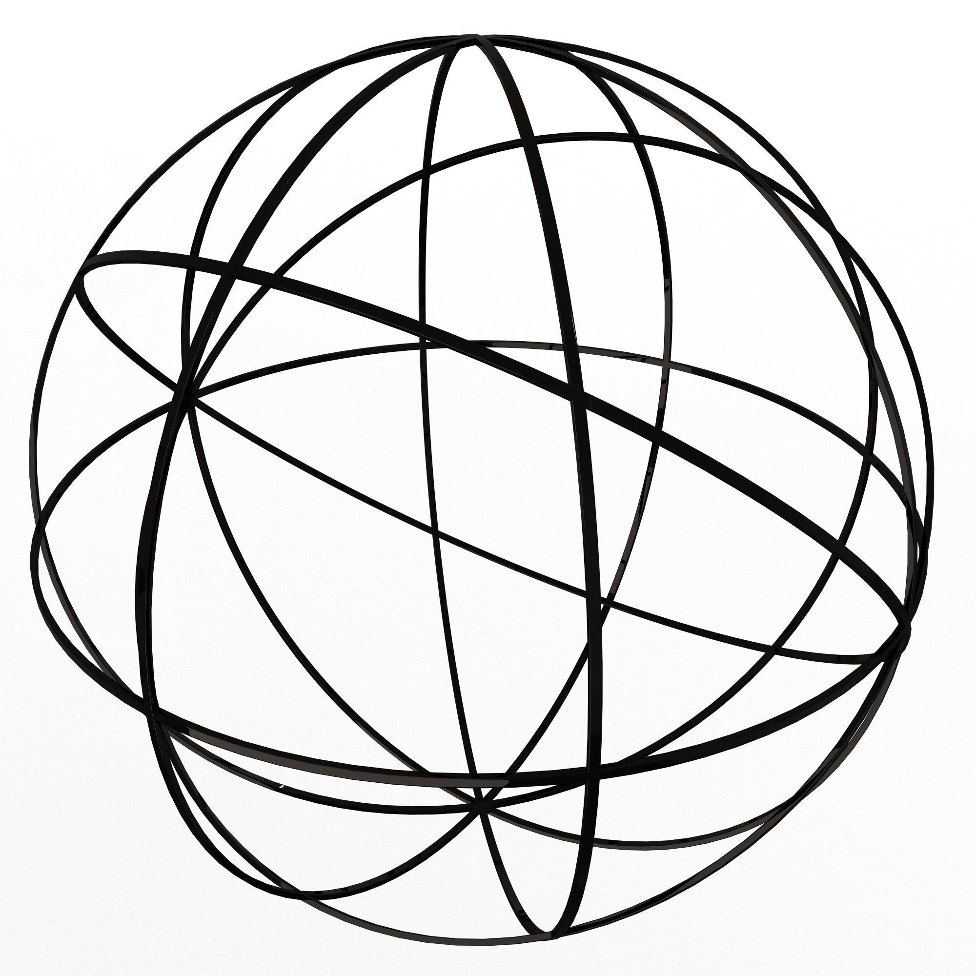 3D model Wireframe Sphere 002 VR / AR / low-poly | CGTrader