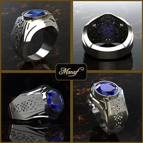 Mens ring STL 3D model 3D printable | CGTrader