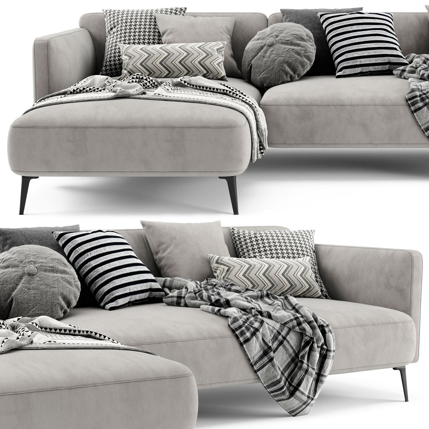 BoConcept Modena Chaise Longue Sofa 3D model | CGTrader