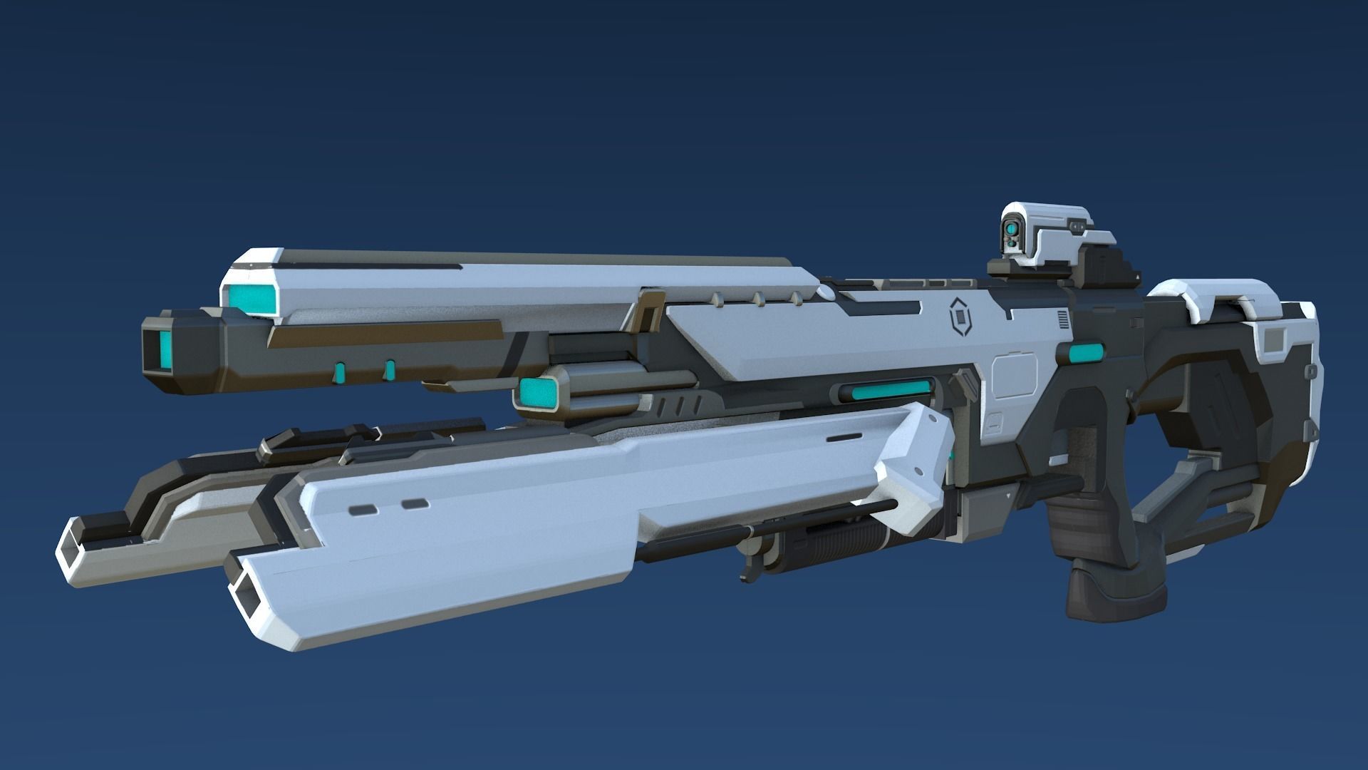 3D model Plasma Assault Rifle VR / AR / low-poly | CGTrader