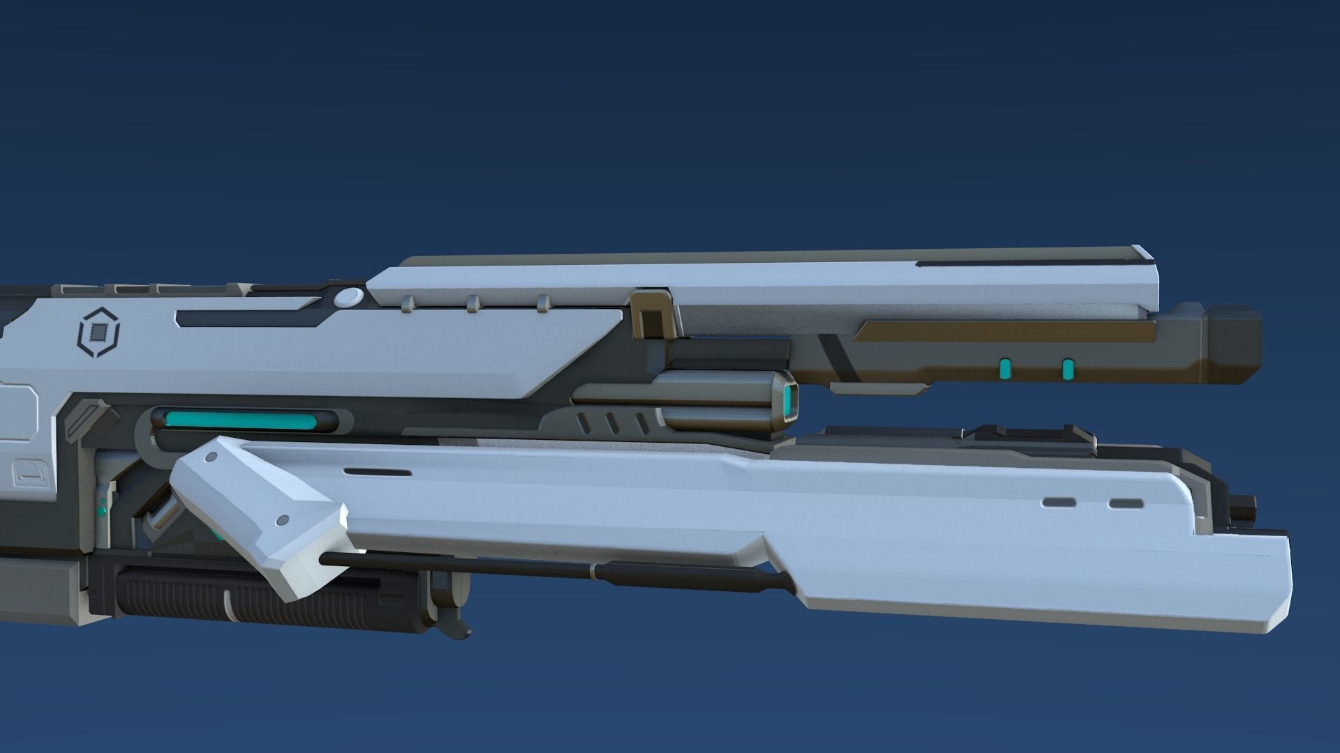 3D model Plasma Assault Rifle VR / AR / low-poly | CGTrader