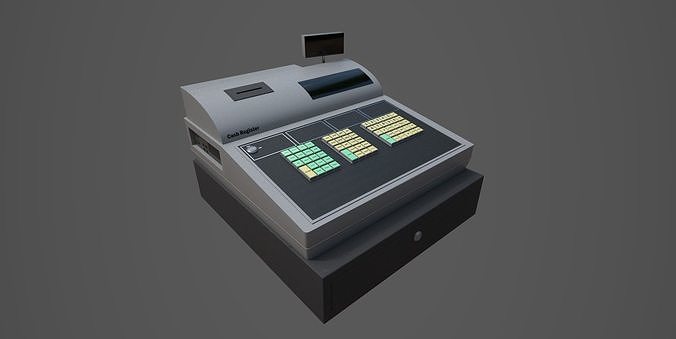 3D model Cash Register VR / AR / low-poly | CGTrader