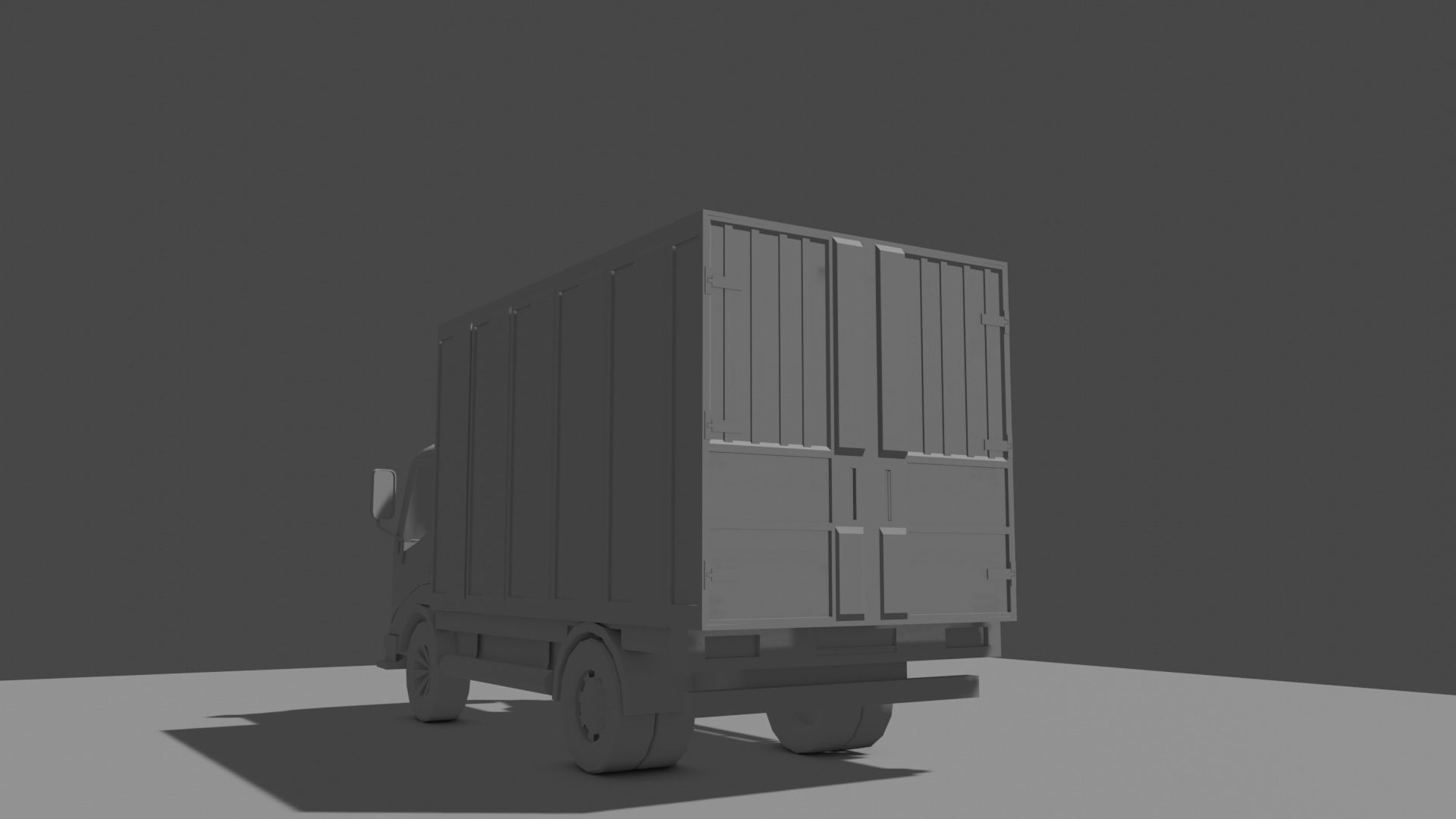 Low poly truck road 3D model | CGTrader