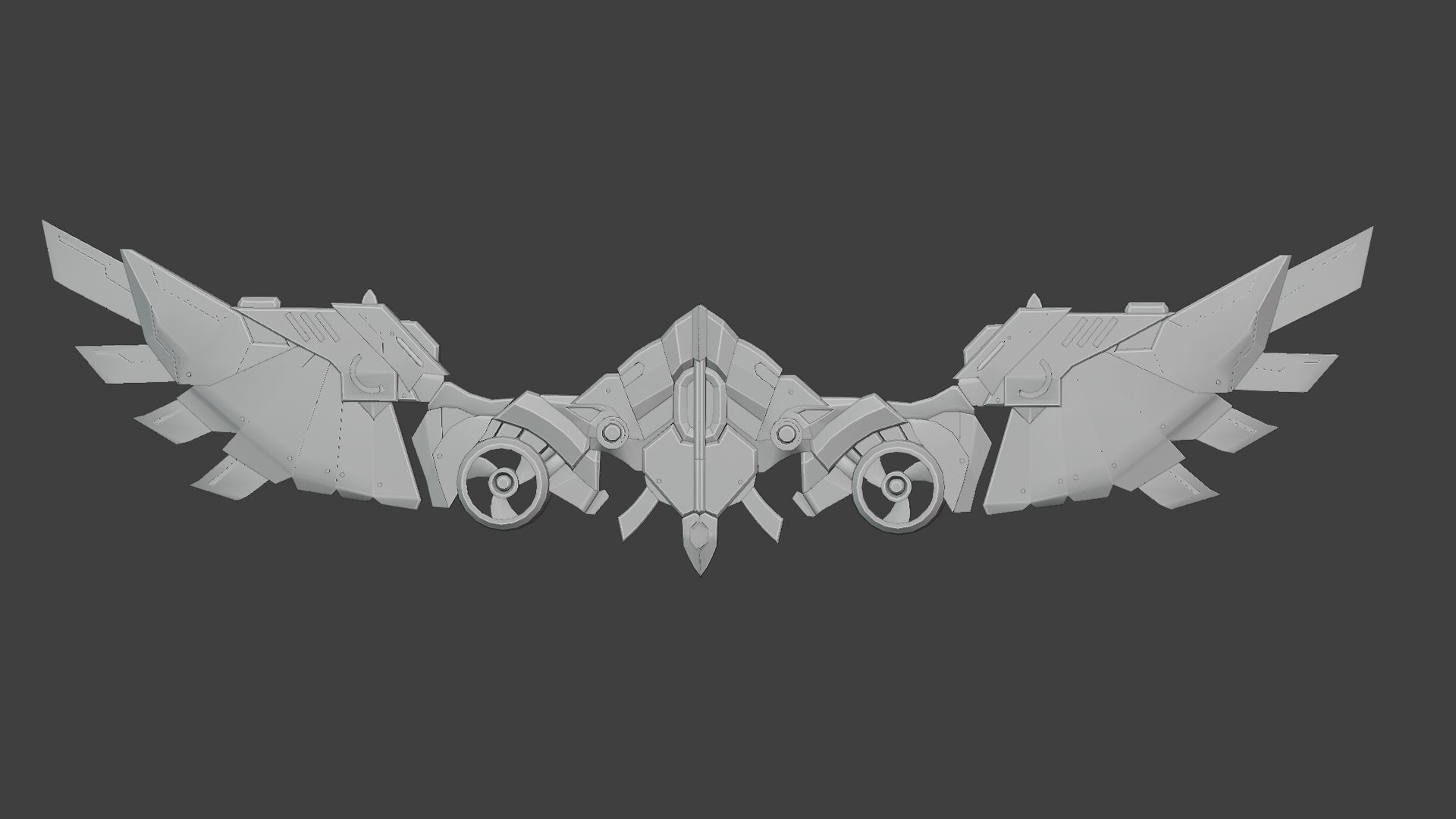 3D model Mechanic Wing VR / AR / low-poly | CGTrader