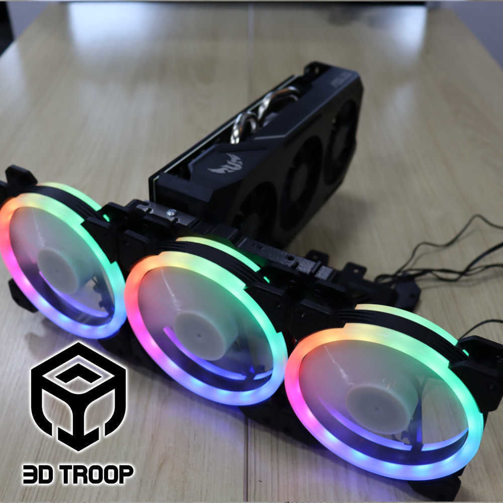 GPU RISER DOUBLE SUPPORT 3D model 3D printable | CGTrader