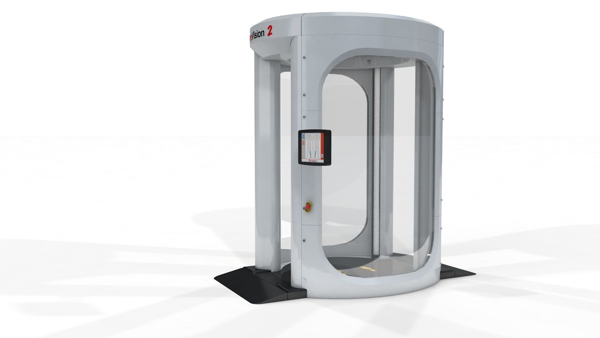 Airport Security Body Scanner Provision 3D model rigged | CGTrader