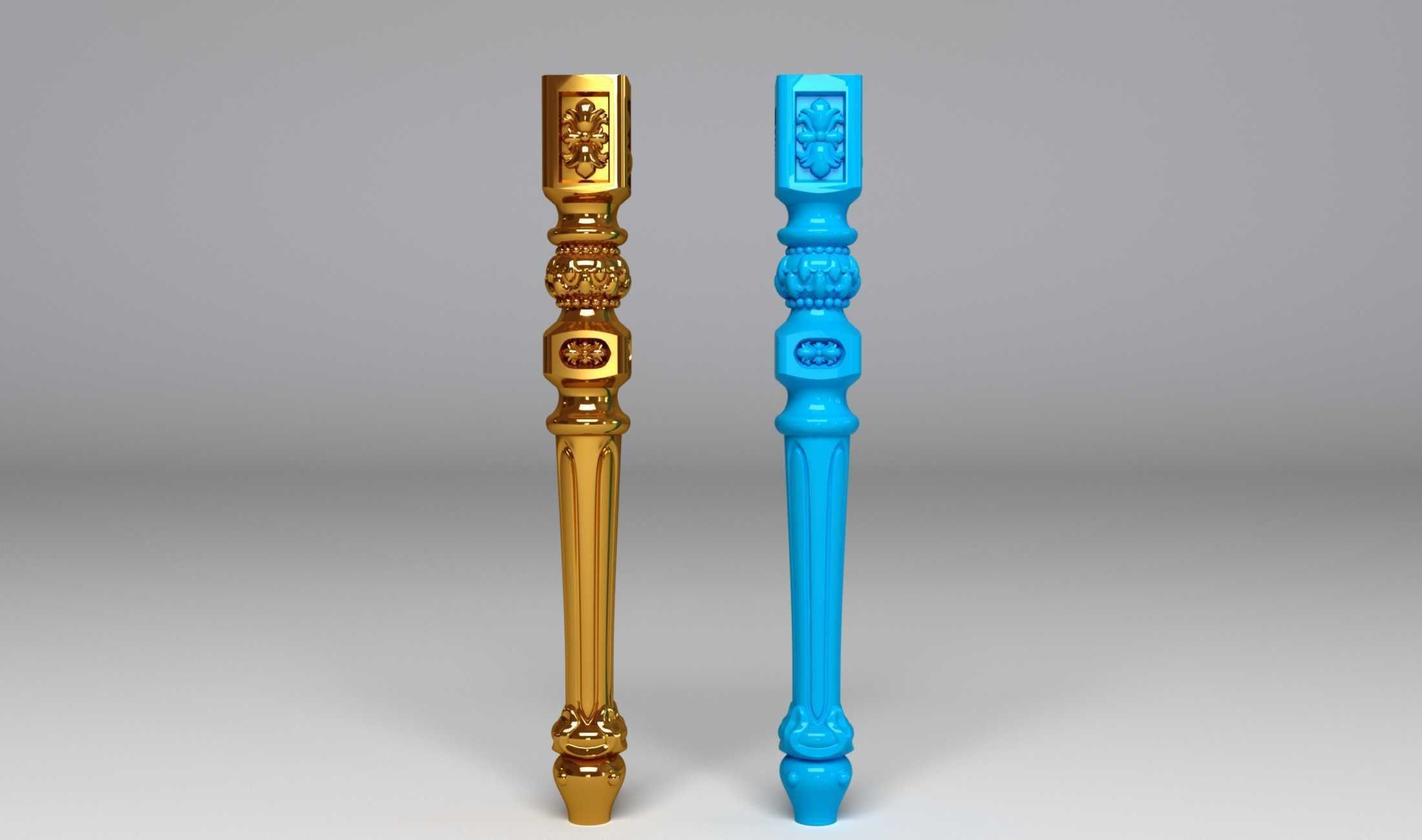 chair leg 3D model 3D printable | CGTrader