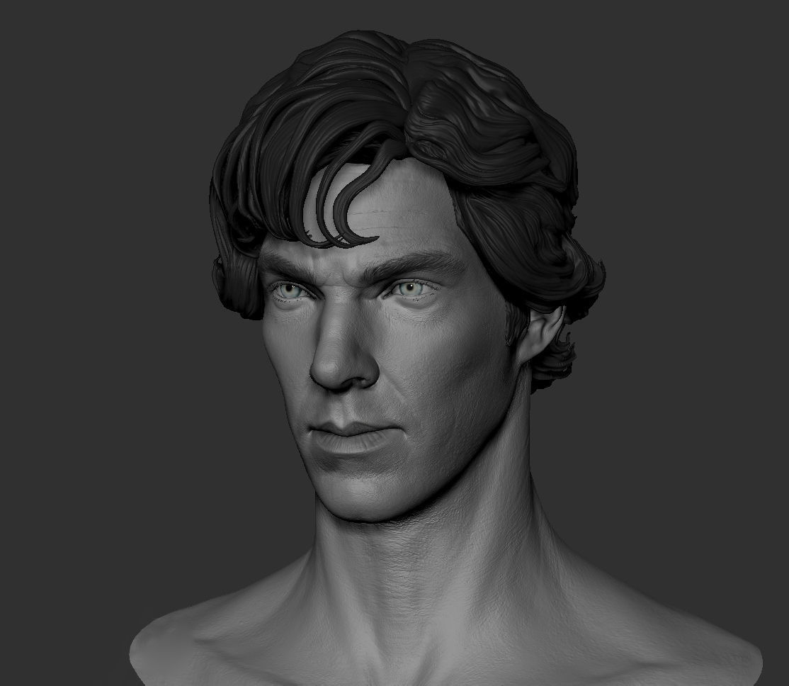 3D model Sherlock Head VR / AR / low-poly | CGTrader