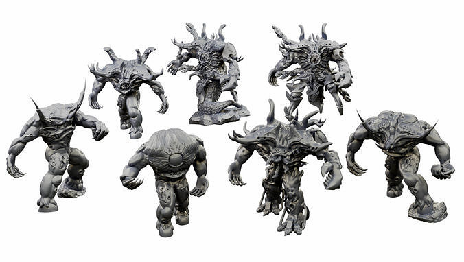 Spawns Of Chaos Wargame Proxy Miniatures 3d Model 3d Printable Cgtrader