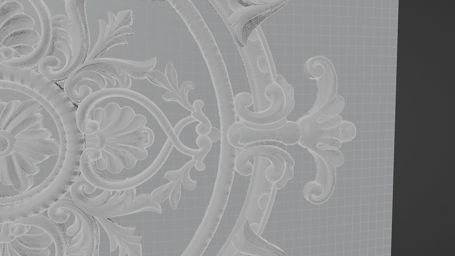 CNC model Wall Panel Sculpted Ornament 3D model 3D printable | CGTrader