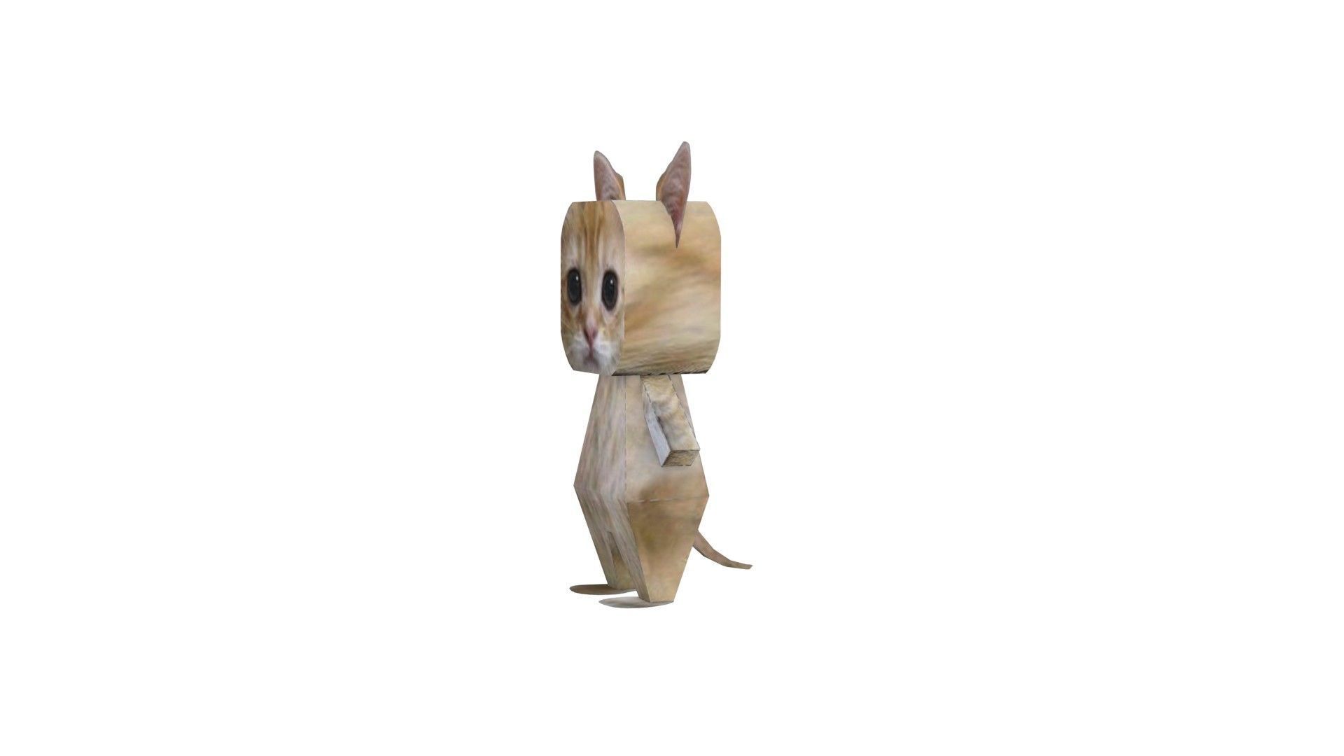 3D model The Cat - Mi gato - meme VR / AR / low-poly | CGTrader