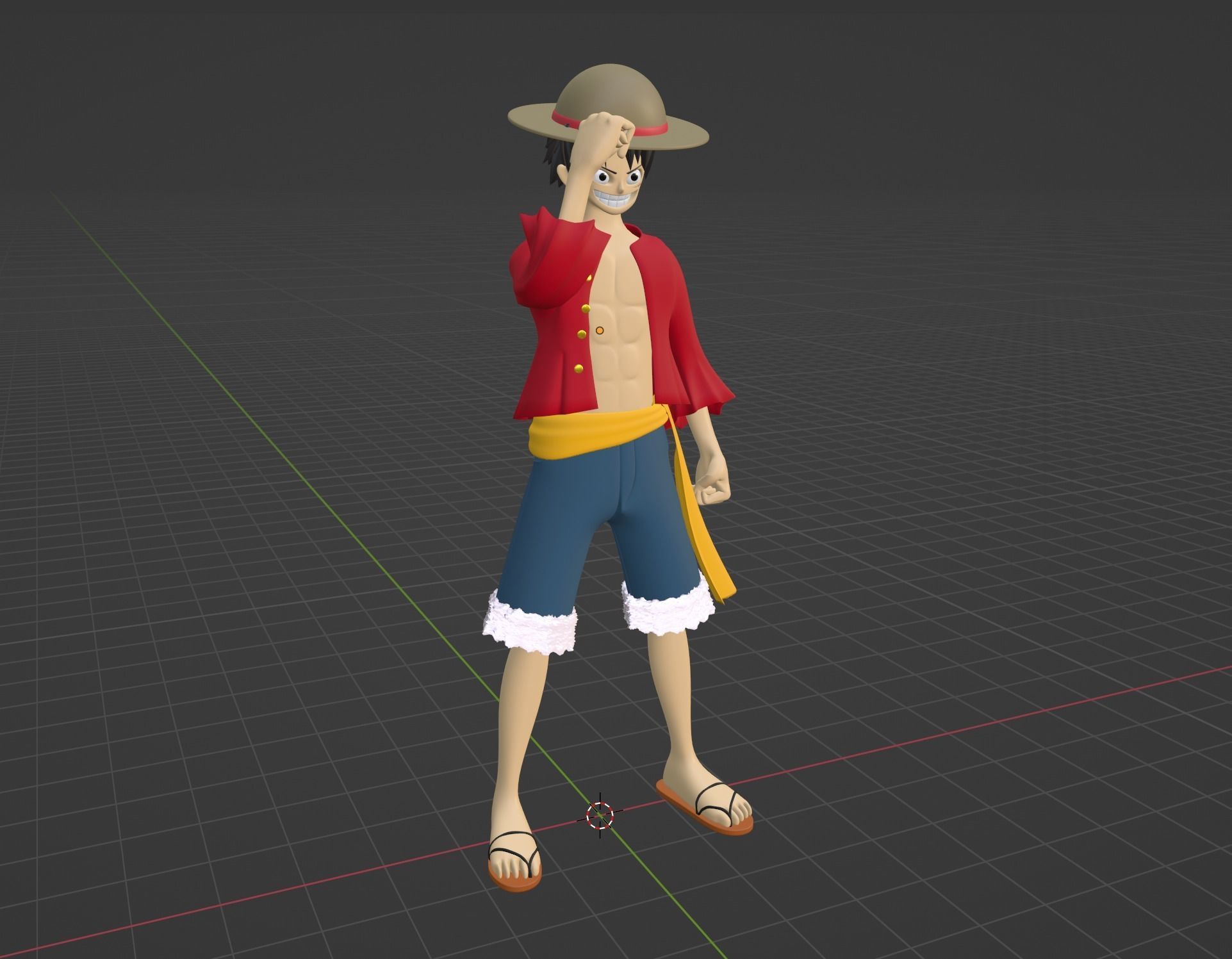 Monkey D Luffy 3D Model 3D model rigged | CGTrader