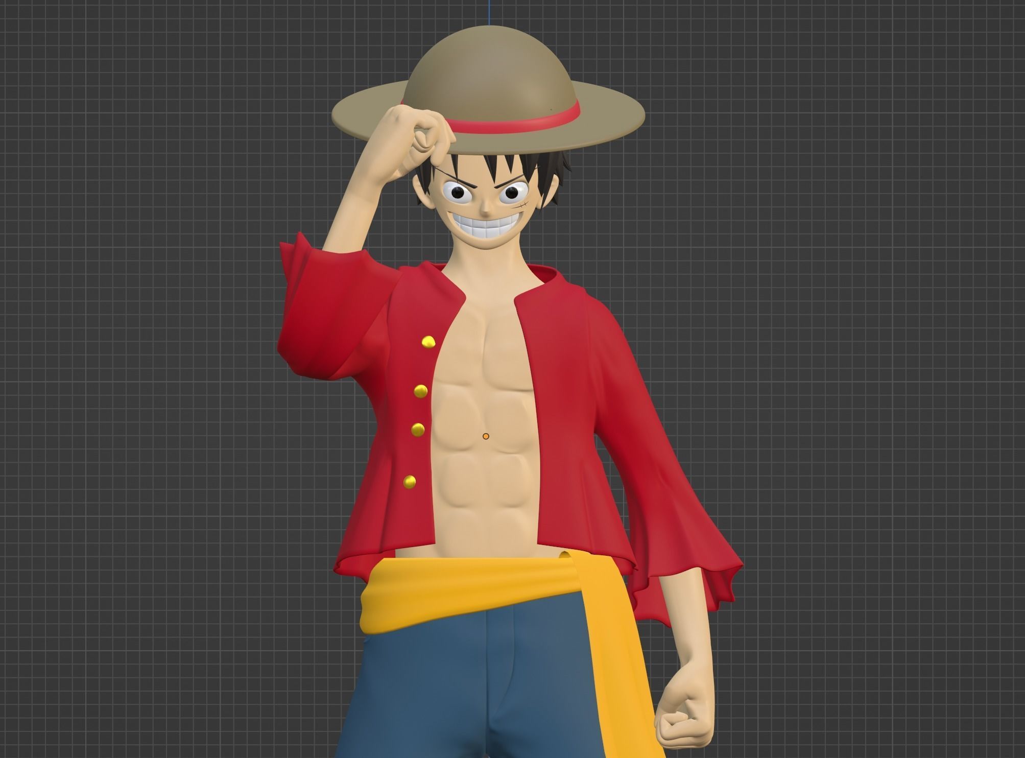 Monkey D Luffy 3D Model 3D model rigged | CGTrader