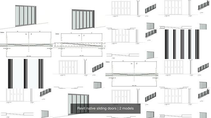Revit native sliding doors 3D Model Collection | CGTrader