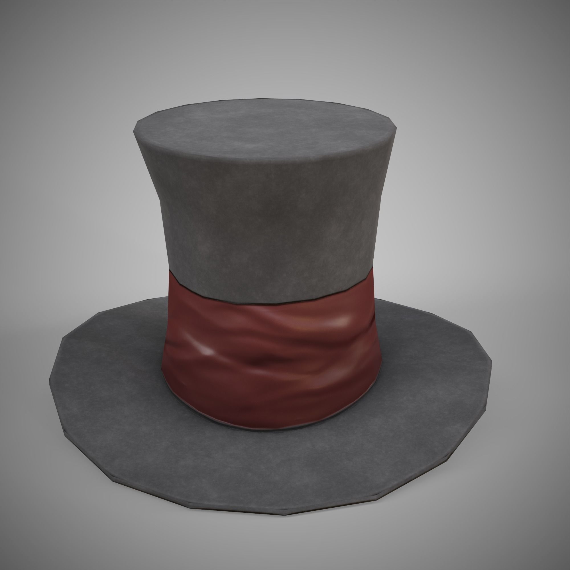 3D model The is a low-poly 3D model Hats with three different textures ...