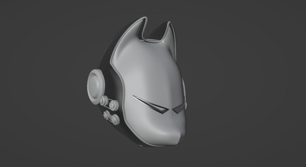 3D model Sci-Fi Helmet Cyberpunk Dog 3D Model VR / AR / low-poly | CGTrader