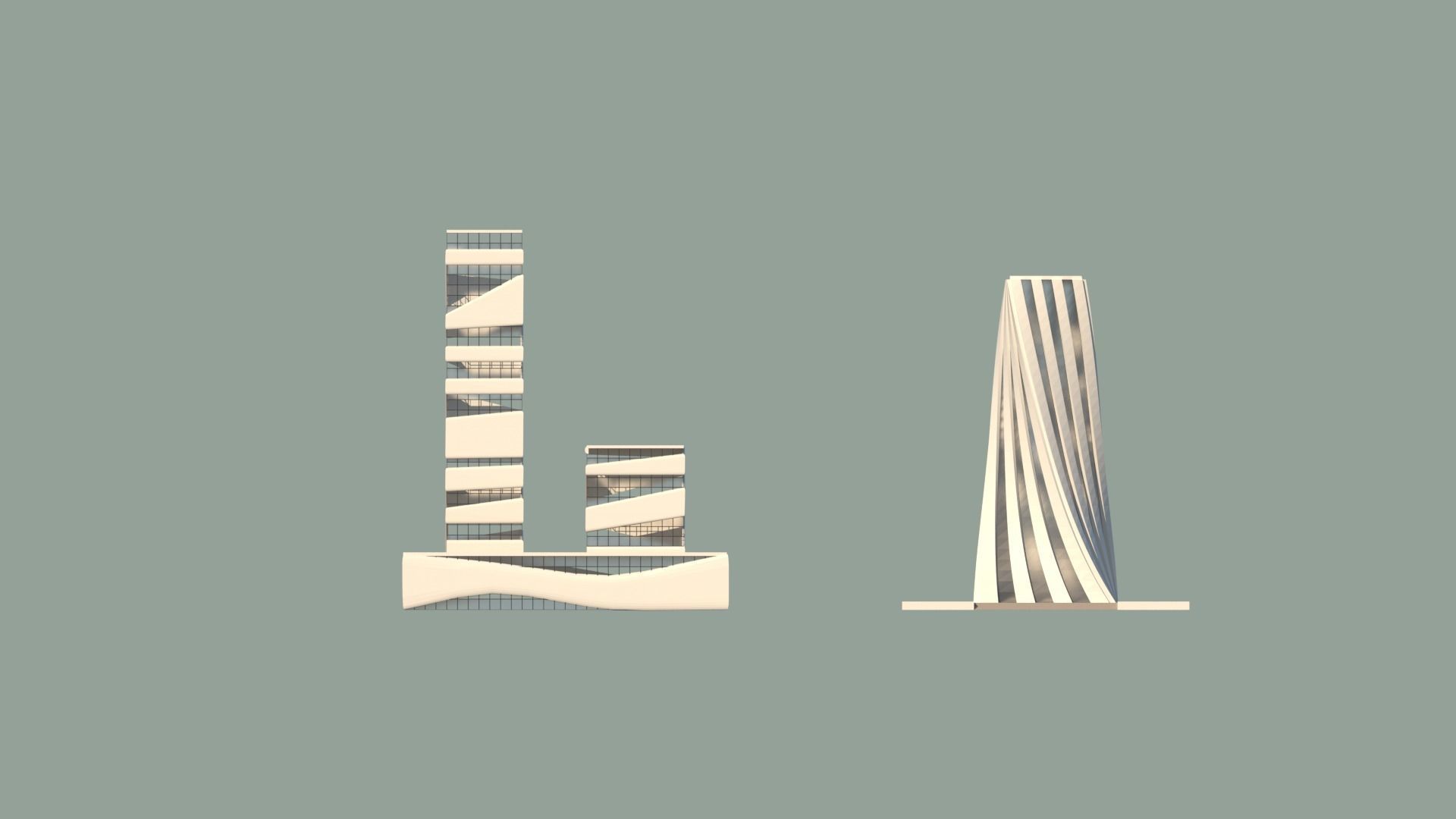 Random Building Collection 1 3D model | CGTrader