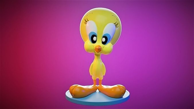 Piolin looney tunes bird 3D model 3D printable | CGTrader