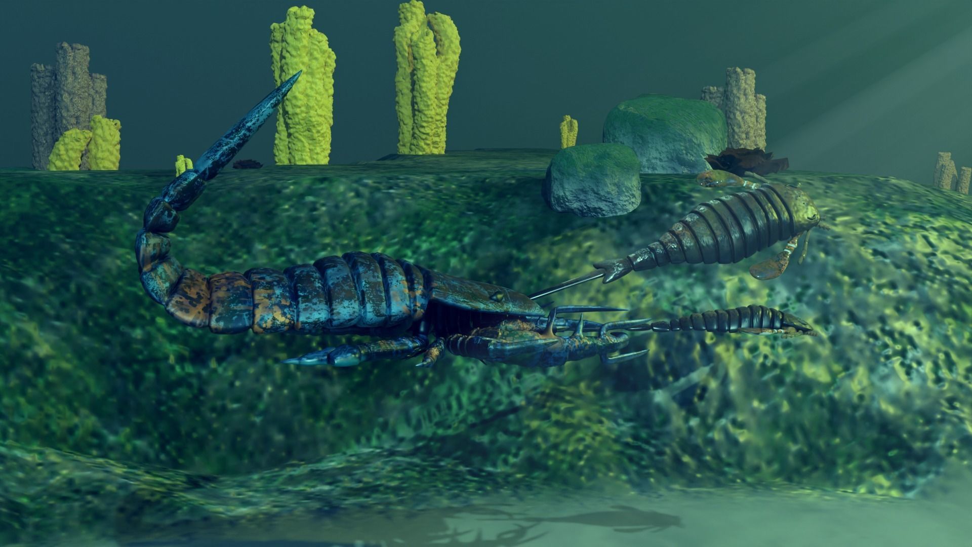 Pentecopterus scorpion free VR / AR / low-poly 3D model | CGTrader