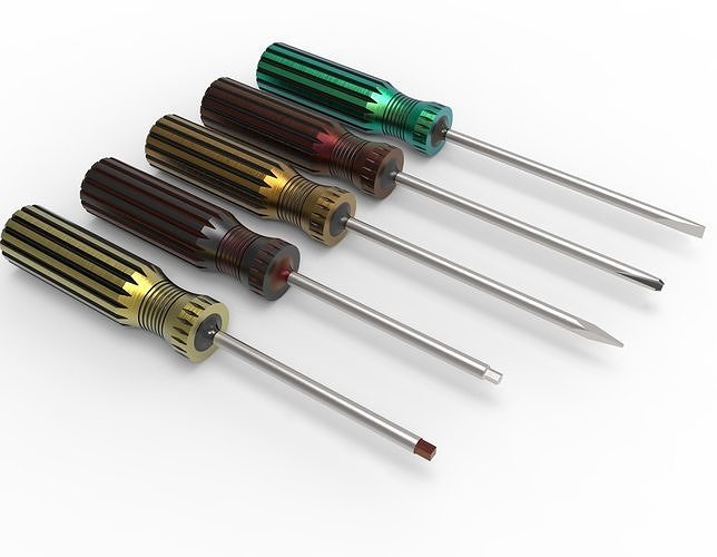 Screwdriver Set 3D model | CGTrader