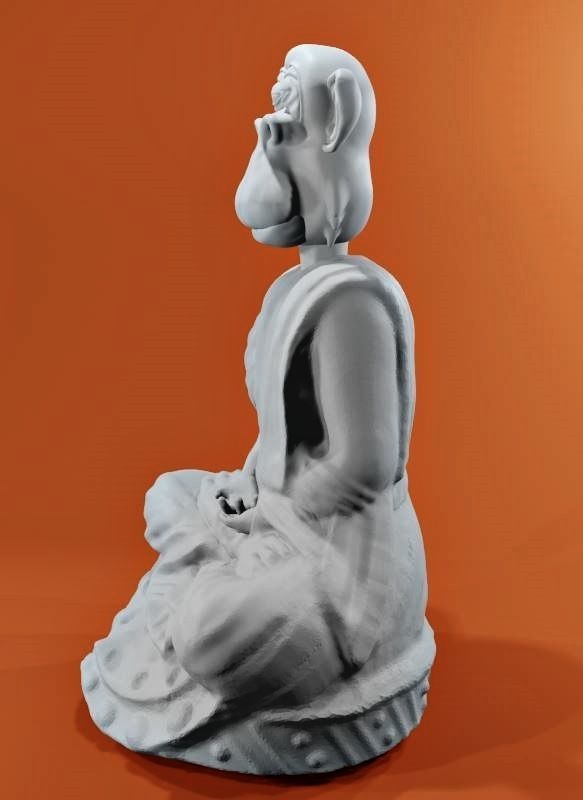 Ape Monk NFT Meditation Monkey 3D model 3D printable | CGTrader