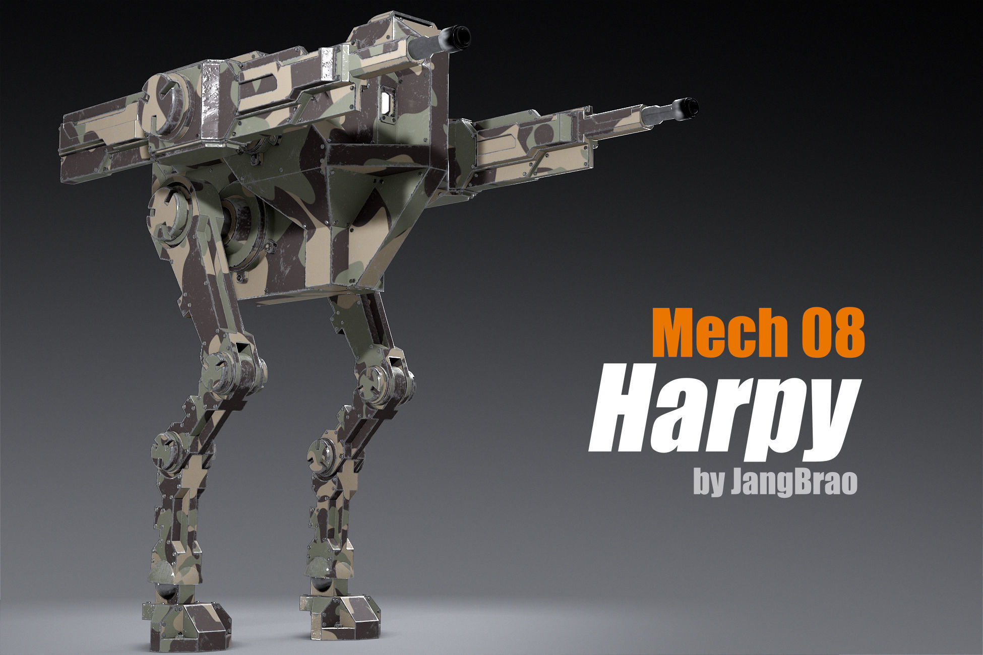 3D model Mech 08 - Harpy VR / AR / low-poly | CGTrader