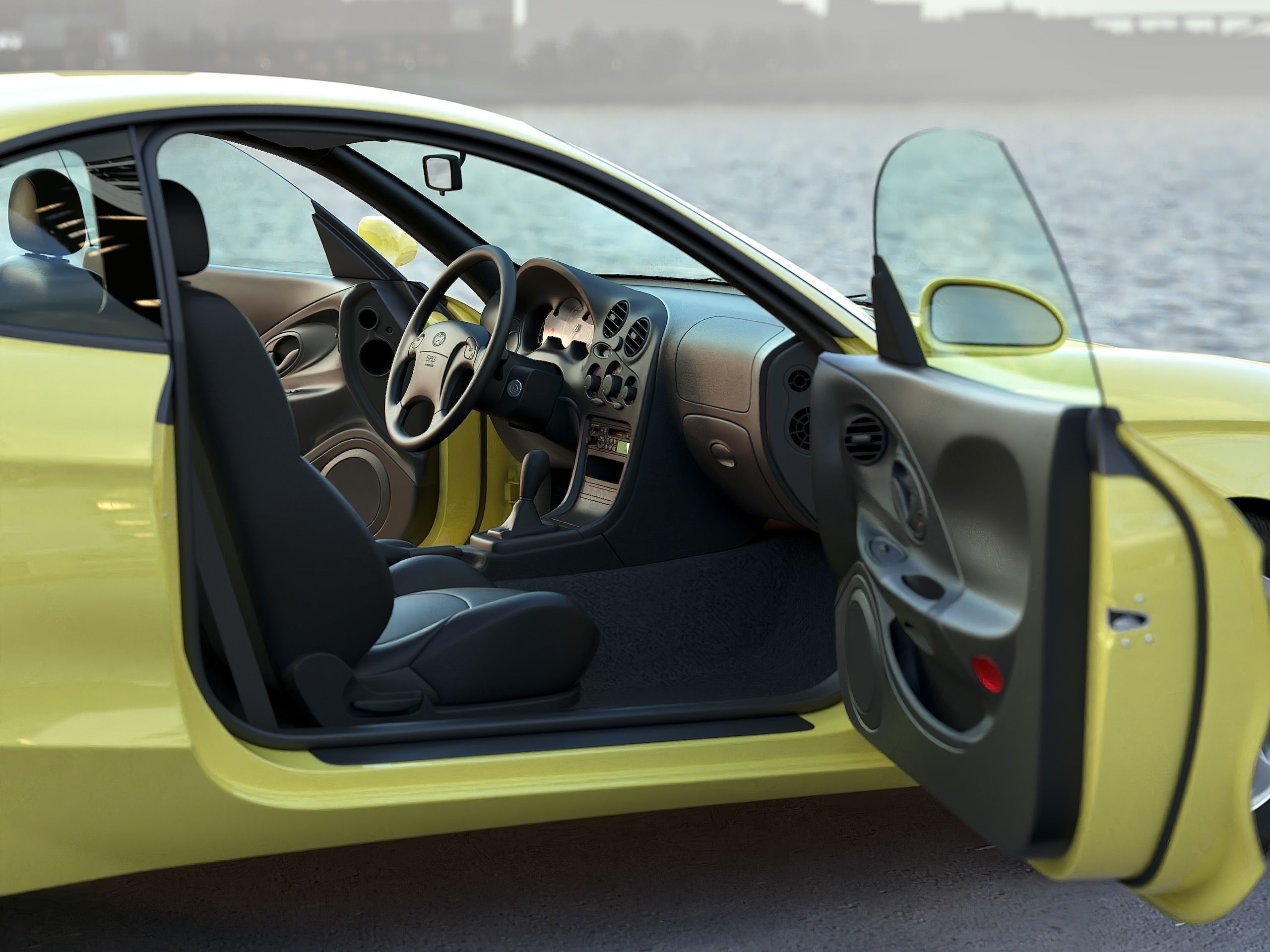 Hyundai Tiburon Coupe 1996 3D model animated rigged | CGTrader