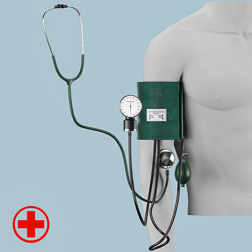 Sphygmomanometer 3D model blood pressure 3D model | CGTrader