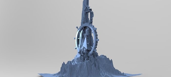 Mount Olympus mountain Temple 1 3D model | CGTrader