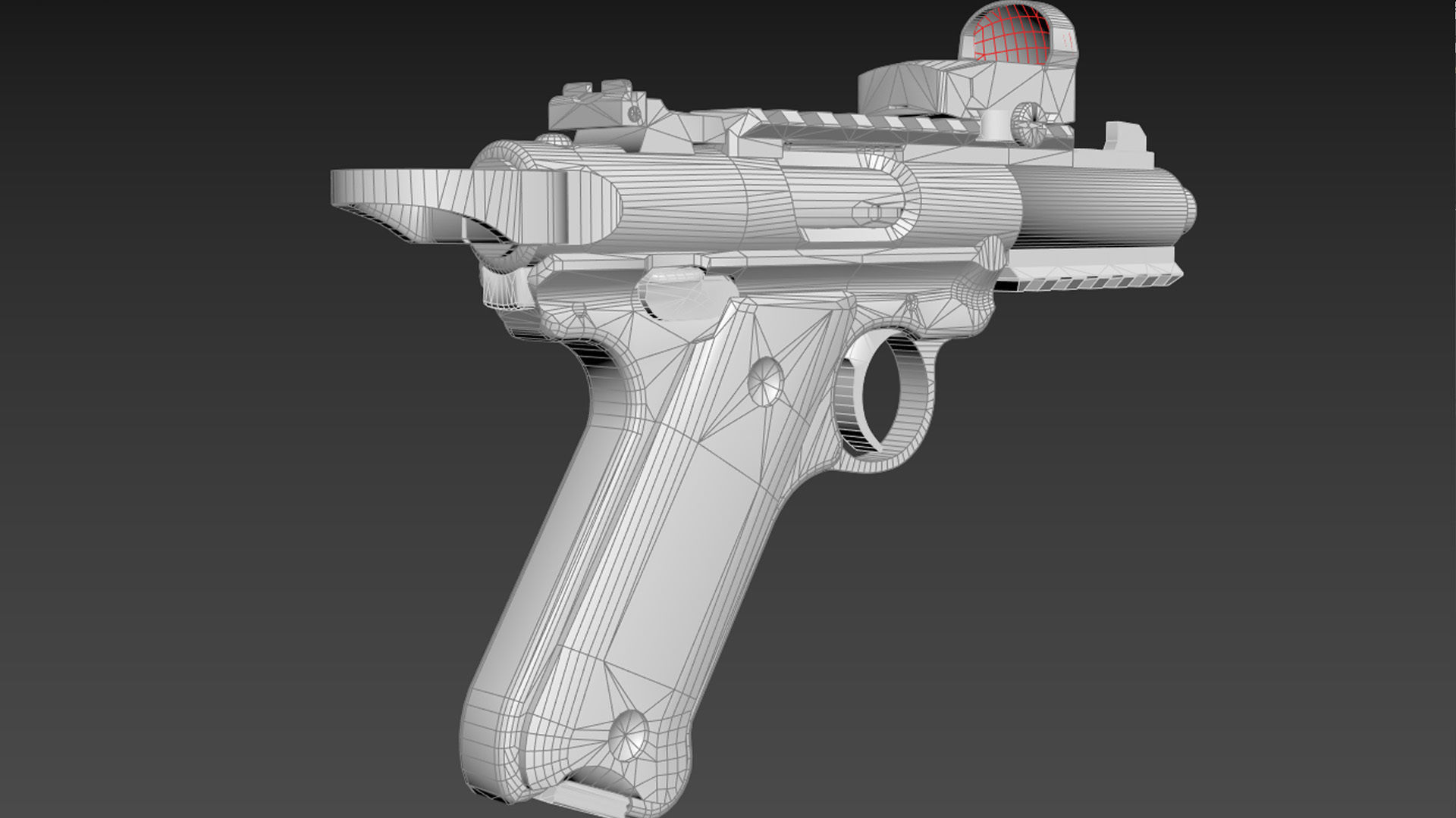 3D model RUGER TACTICAL PISTOL VR / AR / low-poly | CGTrader