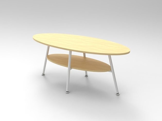 Elipse Centre Table free 3D model | CGTrader