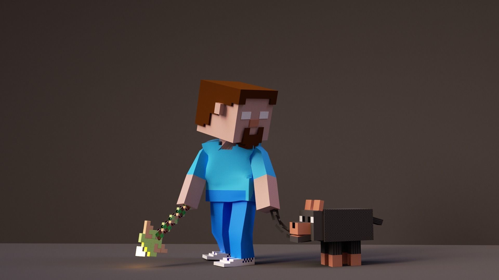 3D model Minecraft 3D Character Series VR / AR / low-poly | CGTrader