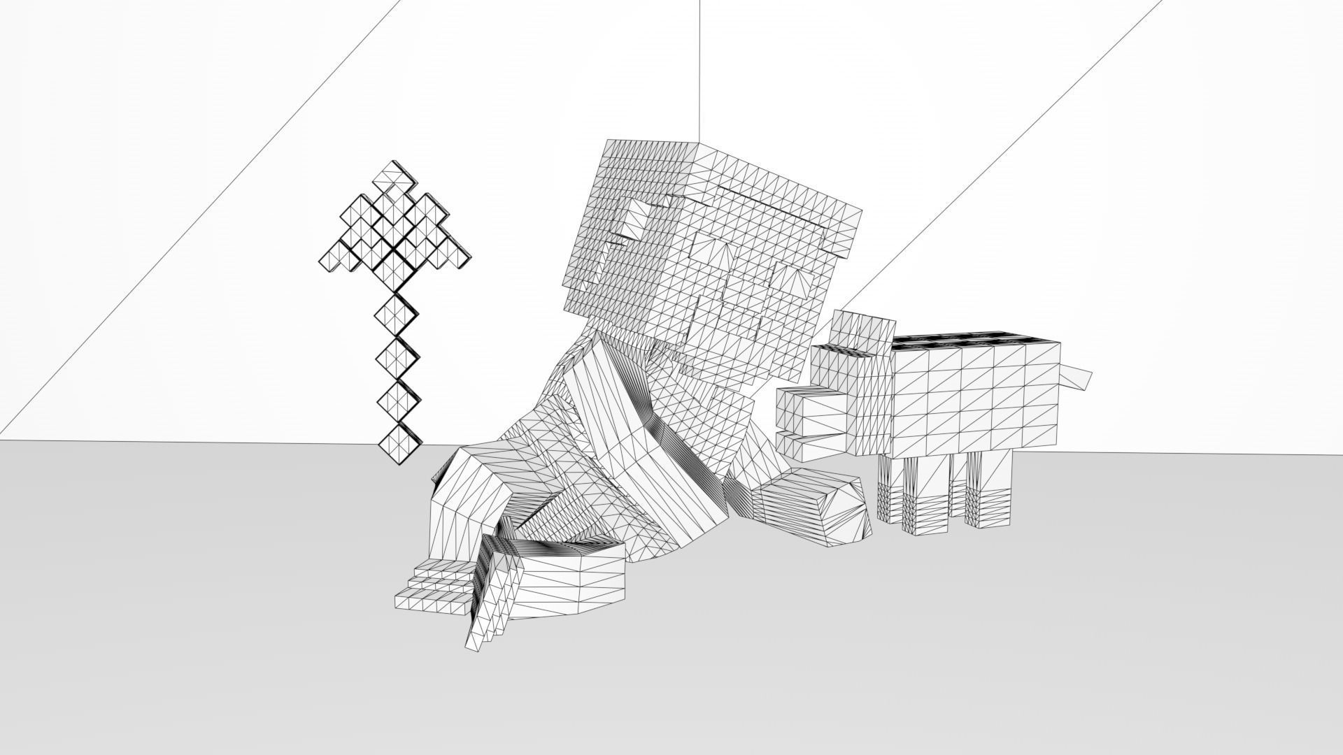 3D model Minecraft 3D Character Series VR / AR / low-poly | CGTrader