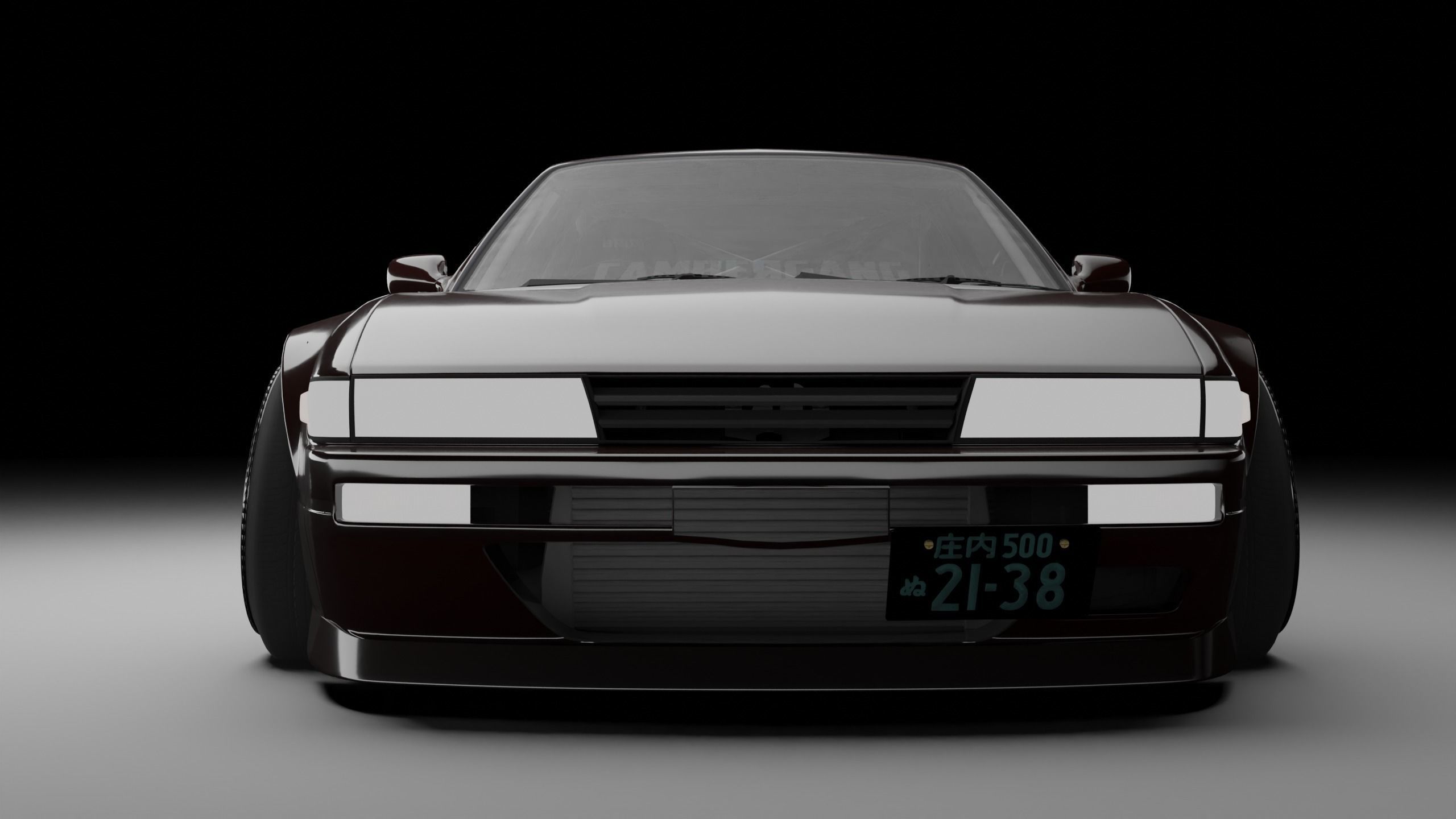 Nissan Silvia S13 Wide Body 3D model rigged | CGTrader
