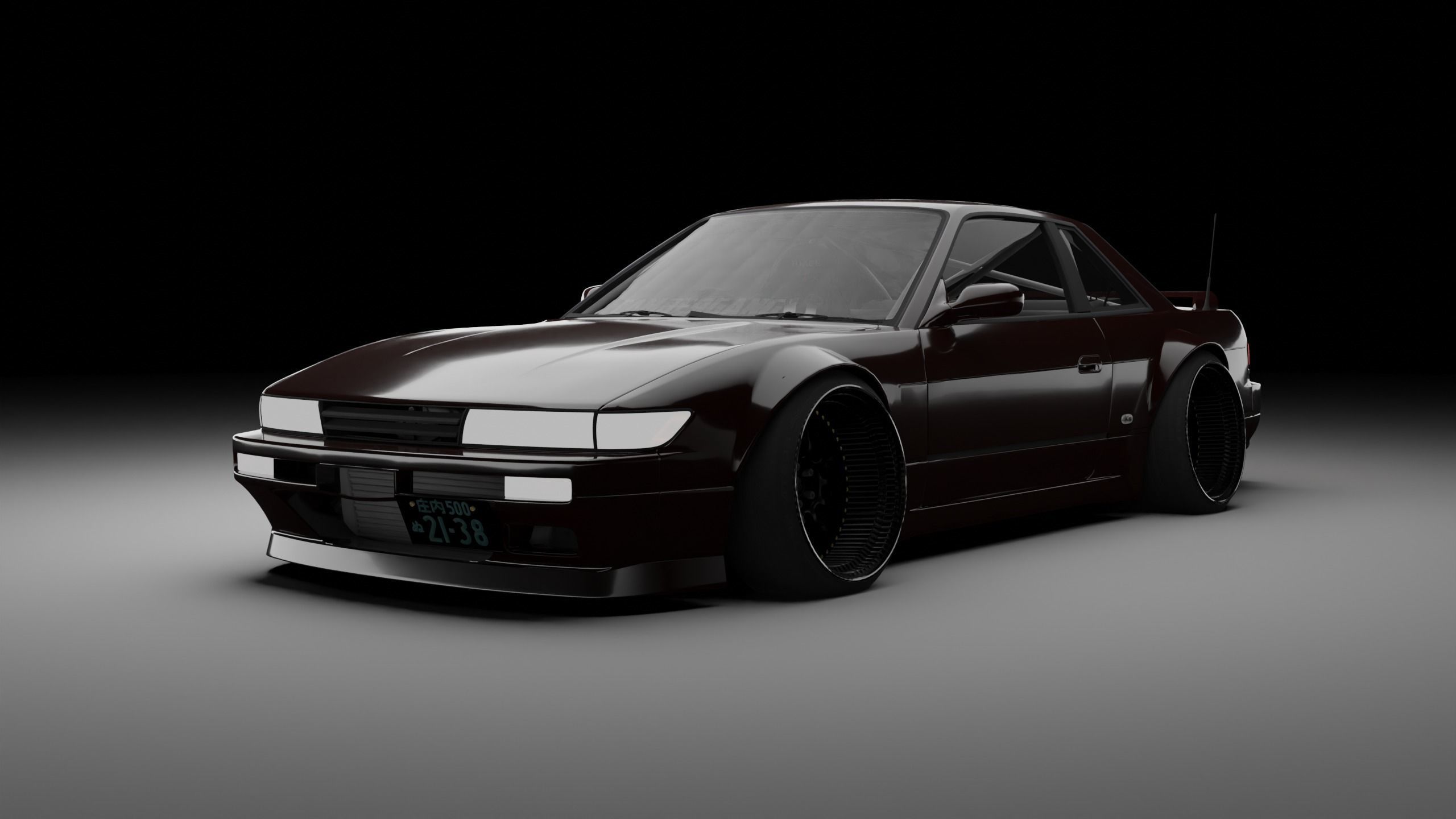 Nissan Silvia S13 Wide Body 3D model rigged | CGTrader