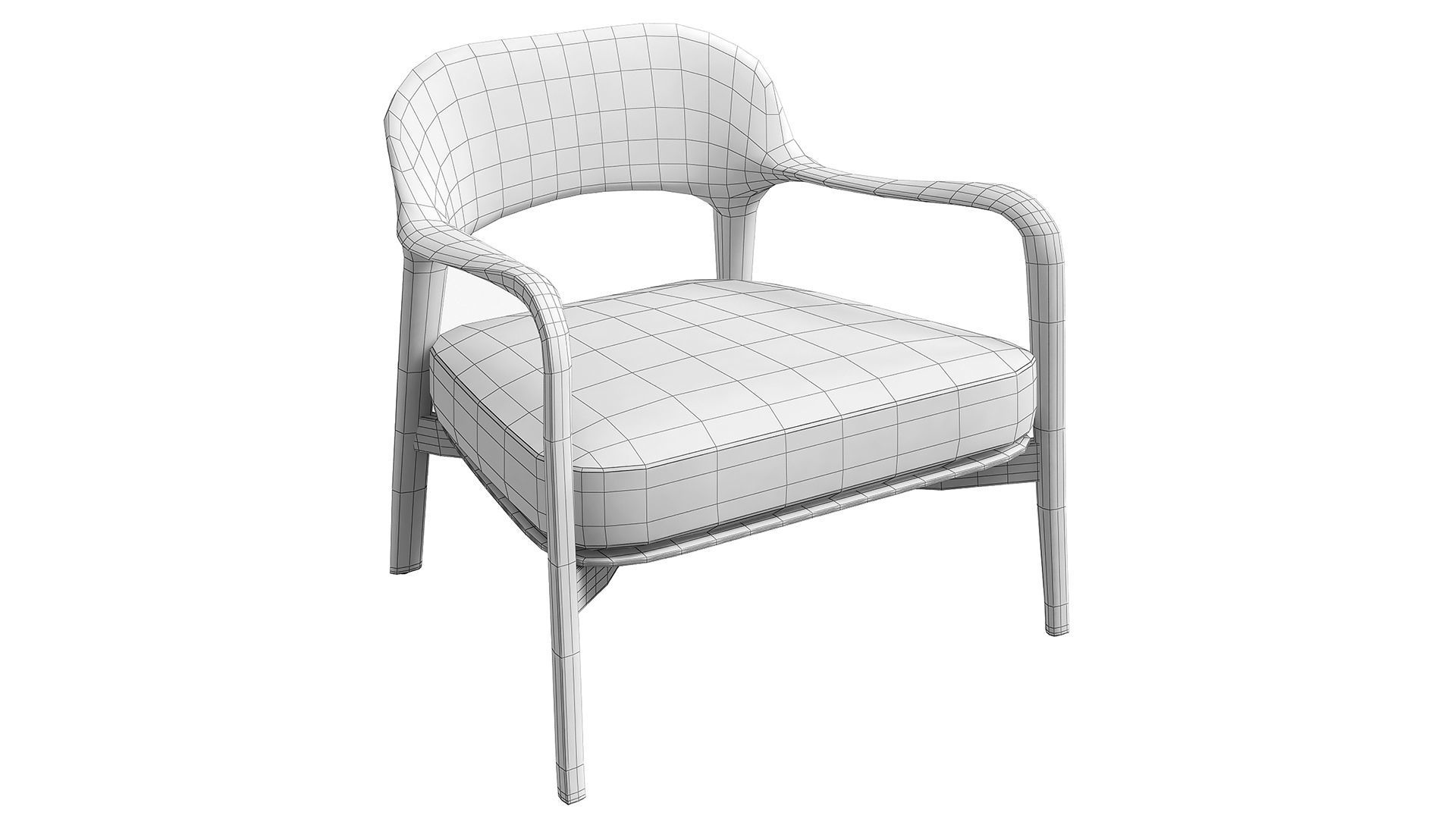 Ella by porada Louis Armchair by Patrick Jouin 3D model | CGTrader