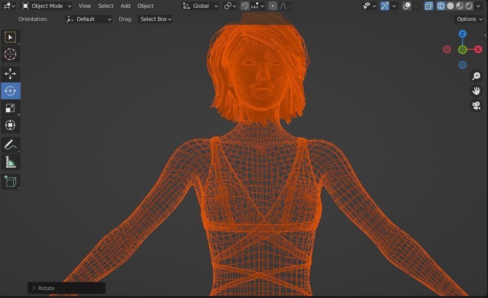 Nft girls 3D model rigged | CGTrader