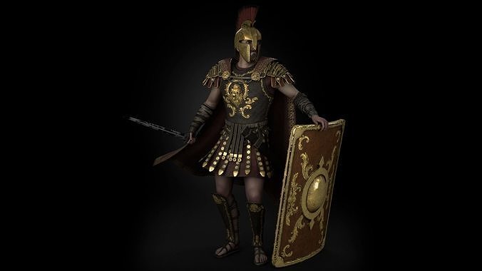 3D model Rome Centurion VR / AR / low-poly | CGTrader