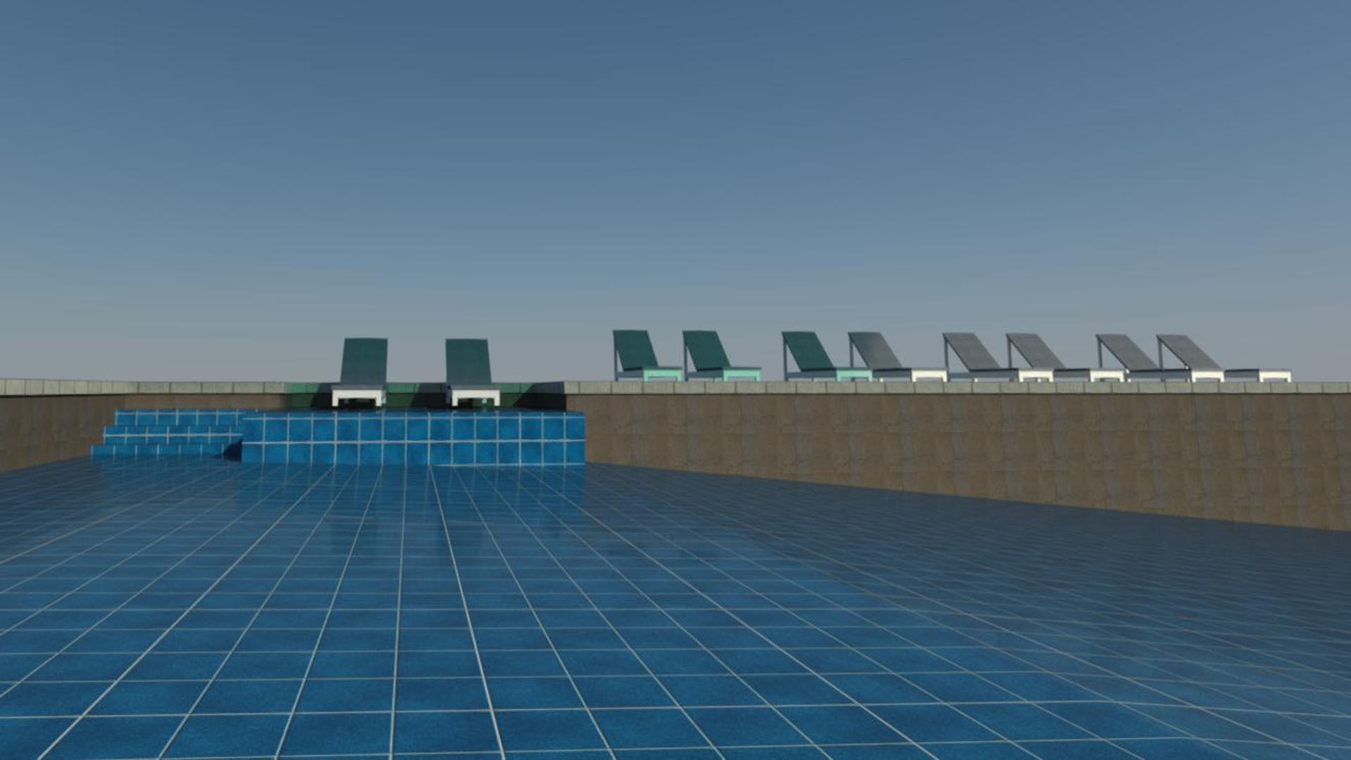 Pool design 3D model 3D printable | CGTrader
