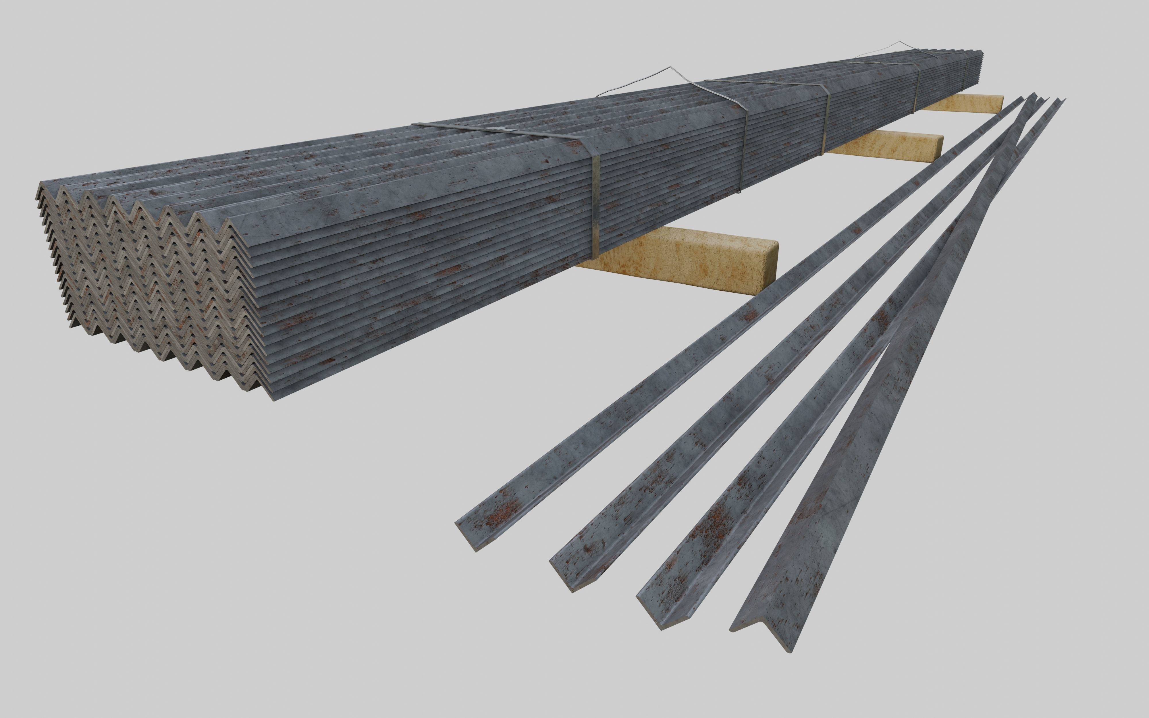 Steel Profiles Pack 3D model | CGTrader