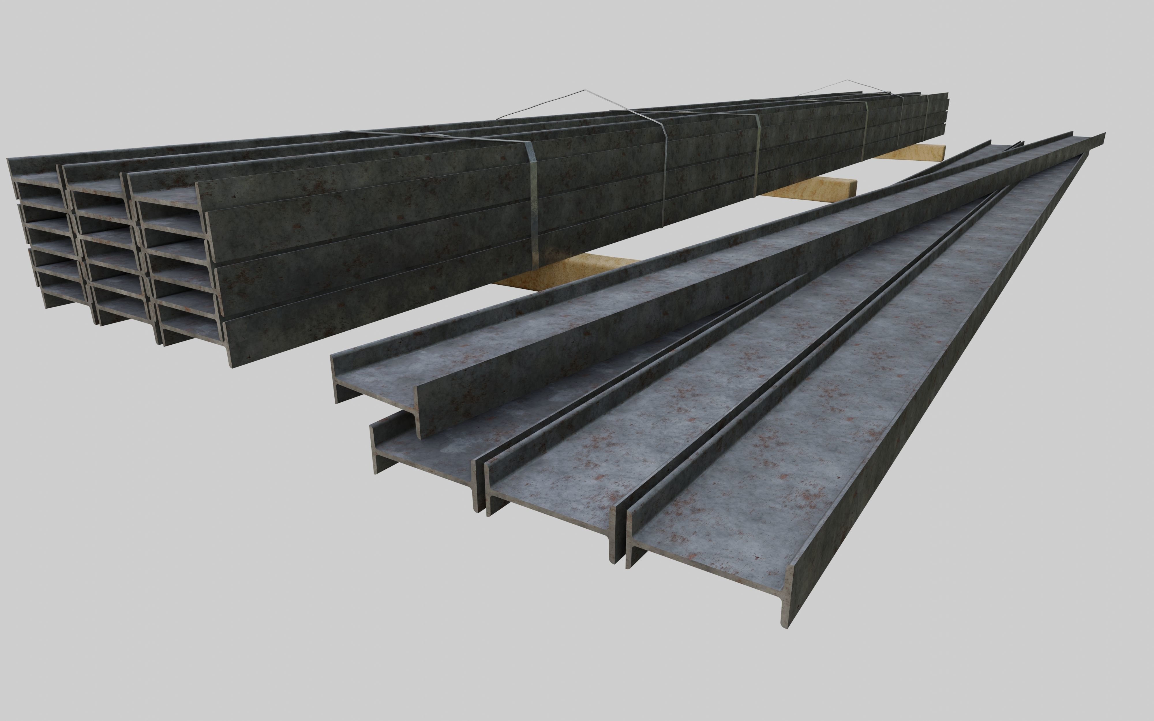 Steel Profiles Pack 3D model | CGTrader
