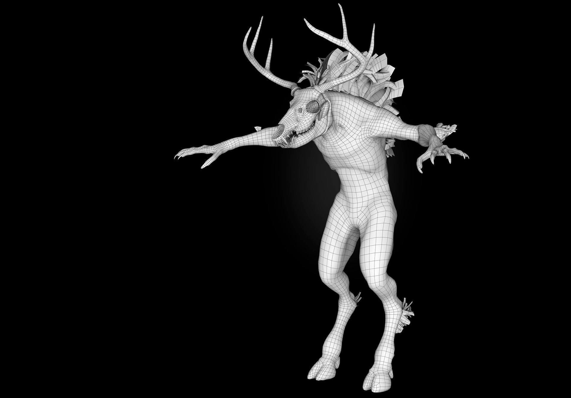 3D model Wendigo VR / AR / low-poly | CGTrader