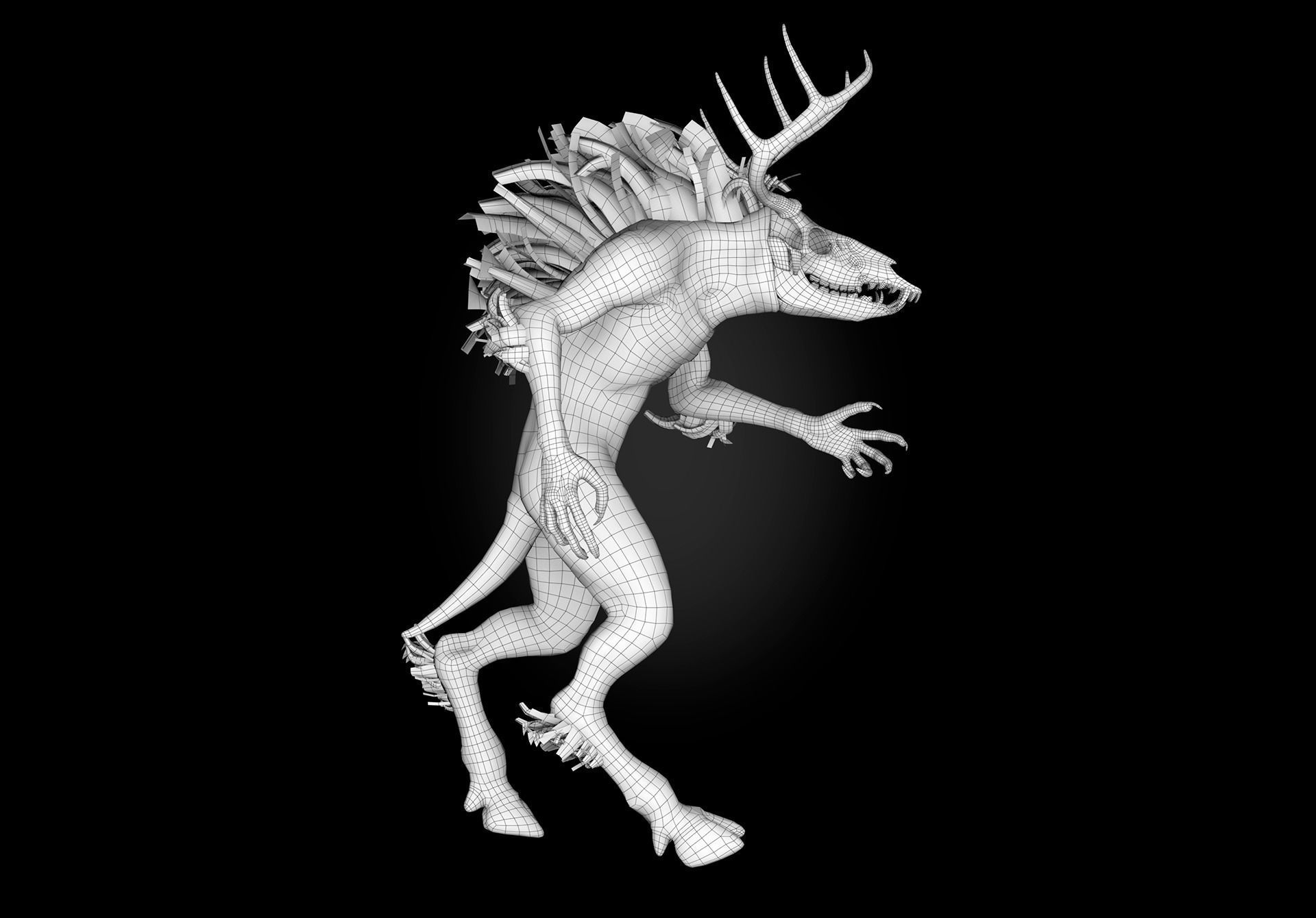 3D model Wendigo VR / AR / low-poly | CGTrader