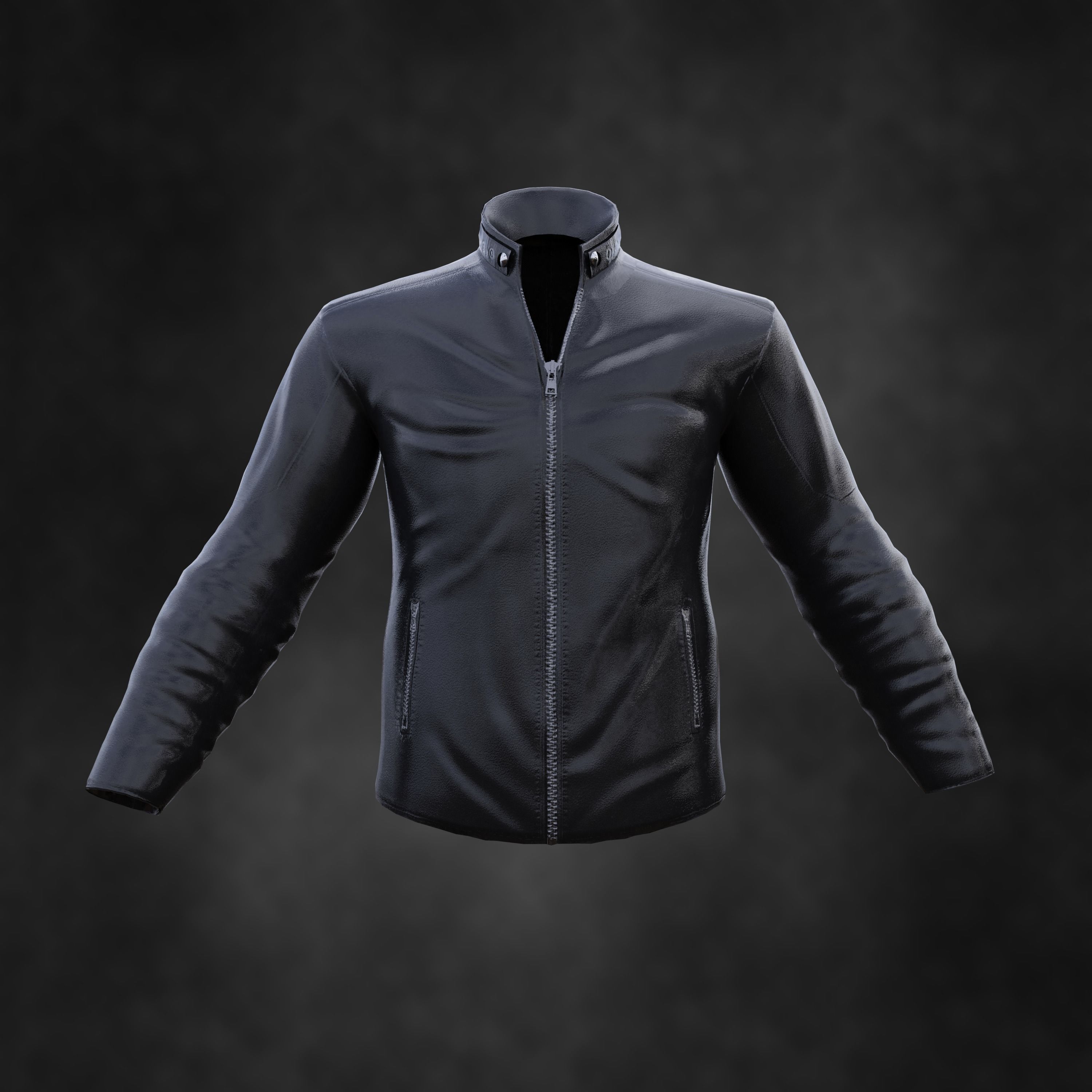 3D model Leather jacket Low-poly RIGGED VR / AR / low-poly | CGTrader