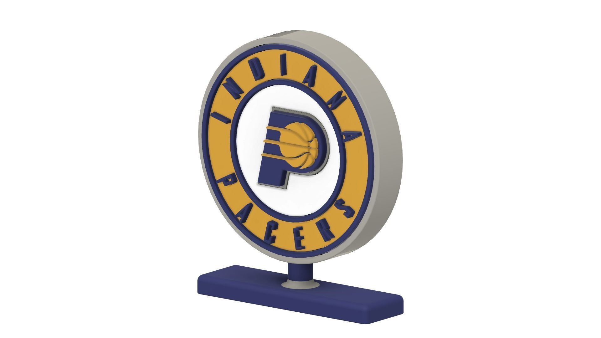 Indiana Pacers NBA Logo Two Version Available 3D model 3D printable ...